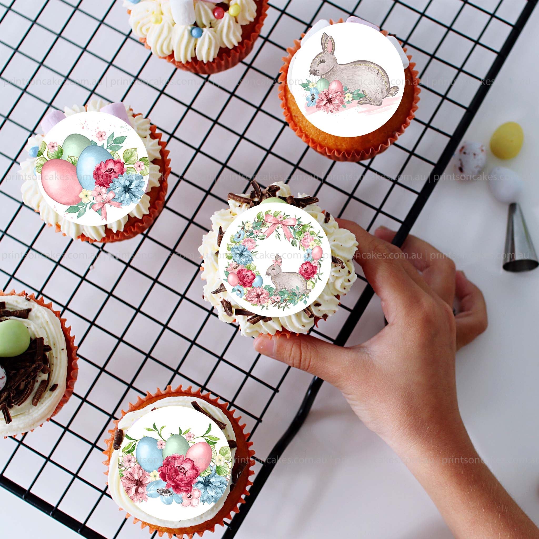 Cute Easter Bunny - Edible Icing Images – Prints On Cakes