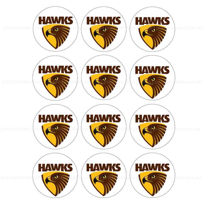 Hawthorn Hawks AFL Club - Edible Icing Images – Prints On Cakes
