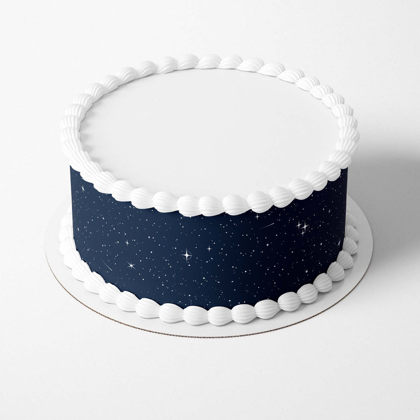 Night Sky with Stars - Edible Icing Cake Wraps – Prints On Cakes