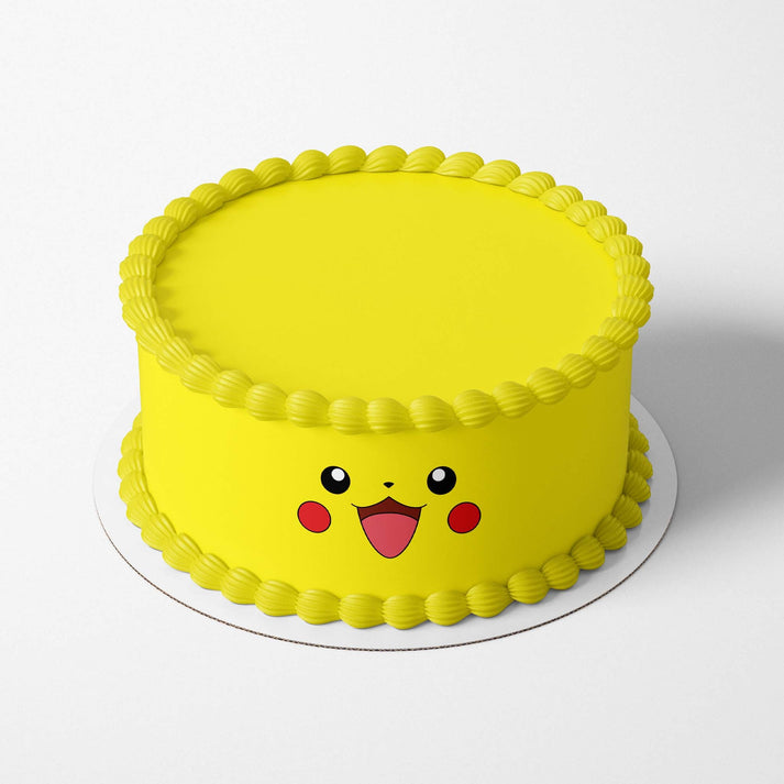 Pikachu Pokémon Inspired - Edible Icing Cake Wrap – Prints On Cakes