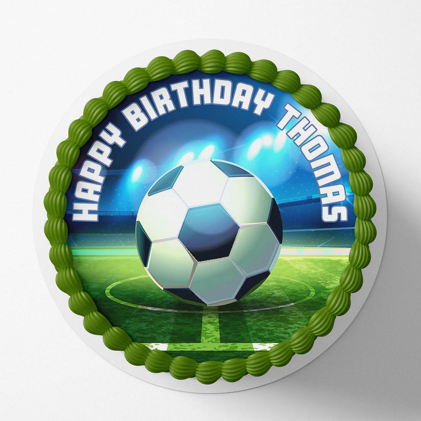 Soccer - Personalised Edible Image toppers – Prints On Cakes